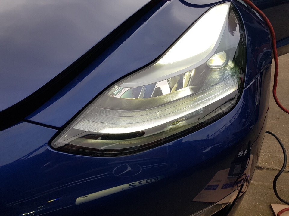 Tesla 5YJ3 Model 3 Long Range AWD Electric 75kWh 2022 Front End in Blue ...