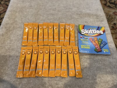 20 Skittles Singles Drink Mix To Go MANGO TANGELO Singles Sachet’s ...