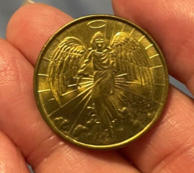 Double Sided Gold Angel Coin - Collector Item | eBay