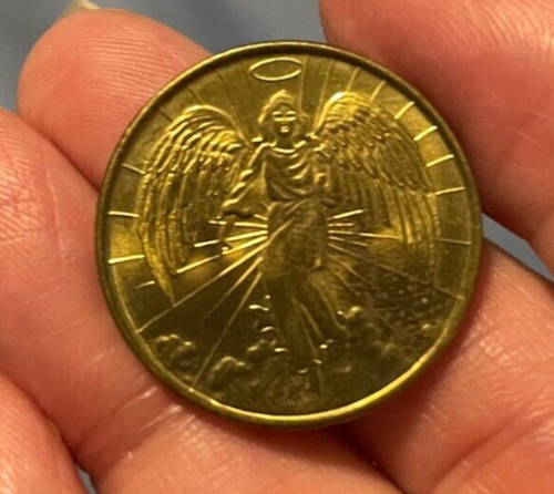 Double Sided Gold Angel Coin - Collector Item | eBay