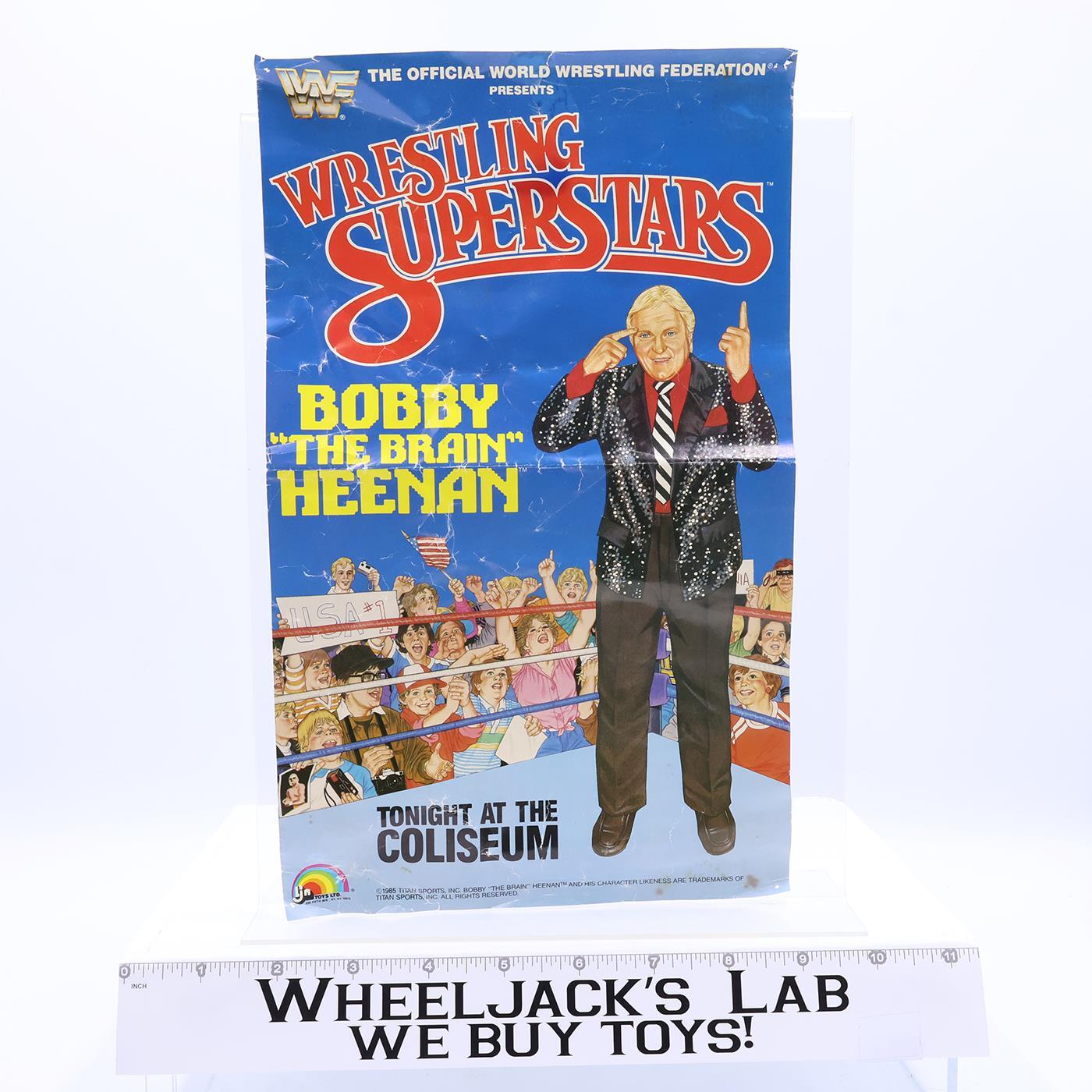 Bobby "The Brain" Heenan Original Poster WWF LJN Wrestling 1985 Vintage ...