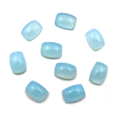 Chalcedony Rectangle Calibrated Cabochon, Hand Crafted Jewelry Making ...