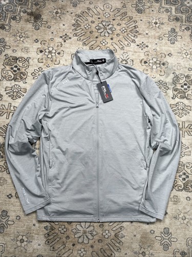 RLX Ralph Lauren Golf Full Zip Wicking Stretch Jacket Gray Mens Size L ...