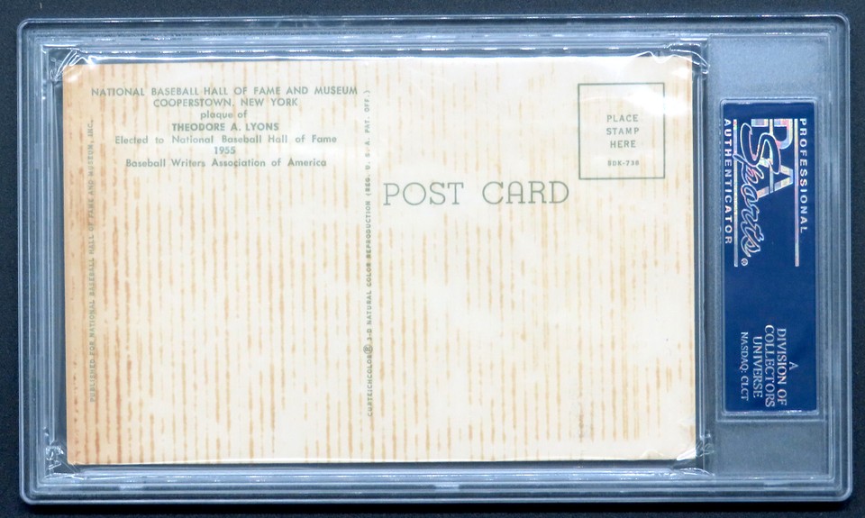 Ted Lyons Signed Autograph HOF Plaque Postcard White Sox d.1986 PSA | eBay