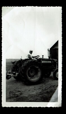 International 350 Diesel Tractor Vintage 3.5x5.75 B&W Photograph | eBay