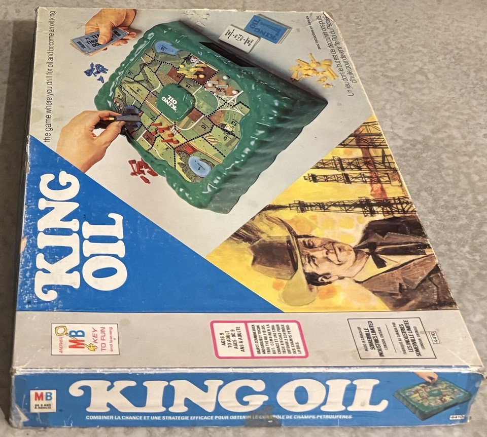 Vintage Milton Bradley King Oil Board Game | eBay