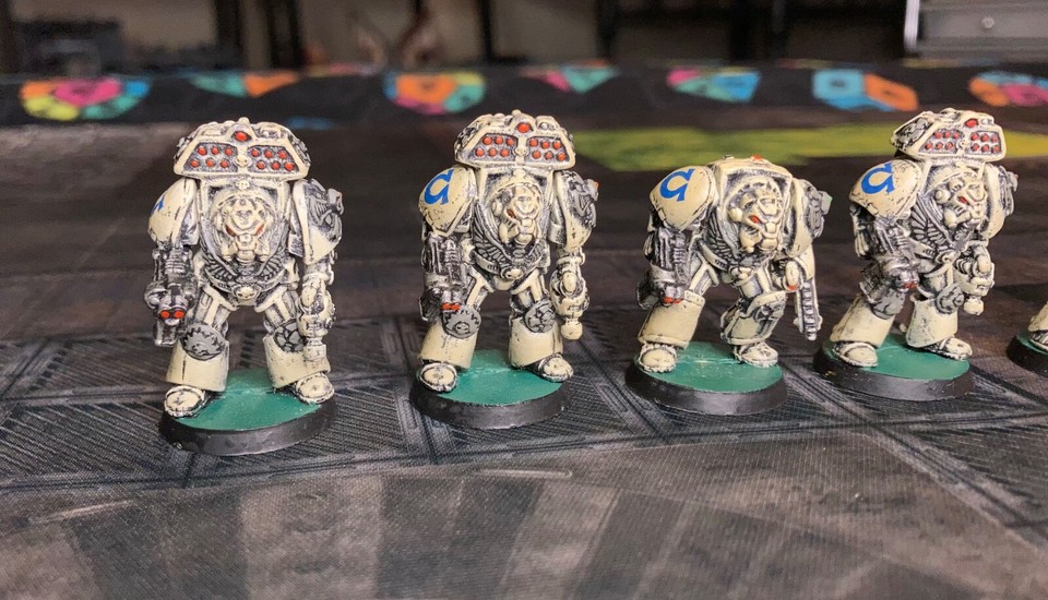 Five Vintage Metal Space Marine Terminator Models, Warhammer 40k ...