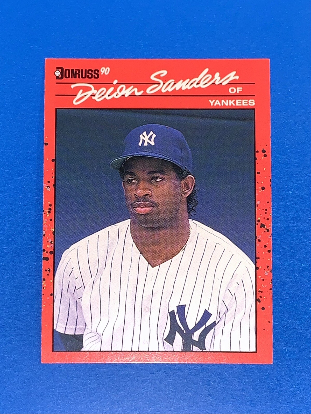 1990 Donruss Deion Sanders Rookie Card #427 New York Yankees Set Break ...
