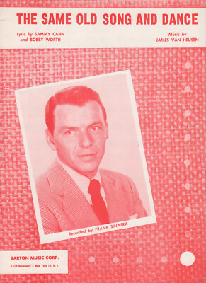Sheet Music: Frank Sinatra ' "The Same Old Song And Dance" Very Rare ...