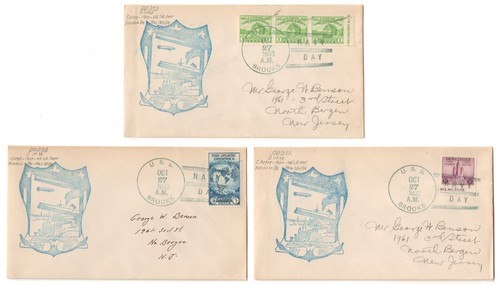 USS BROOKS DD-232 Destroyer 10/27/33 MACON ZEPPELIN Cachet NAVY DAY ...