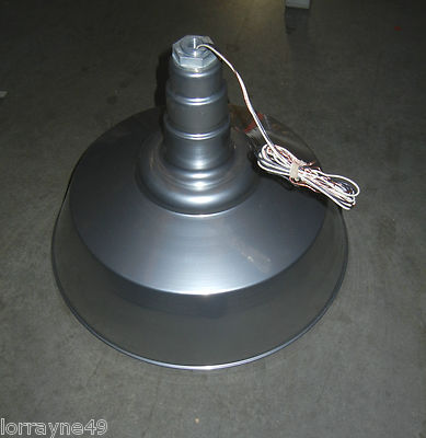 RLM Dome 20" Industrial Lighting Fixture PAINTED CROME FOR 300W WHITE ...