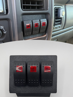 99-07 Silverado Sierra Switch Dash Panel WITH 3 Switches NBS GM GMC ...