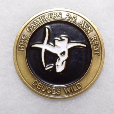 Original US Army HHC 2nd Battalion 2nd Aviation Regiment Challenge Coin ...