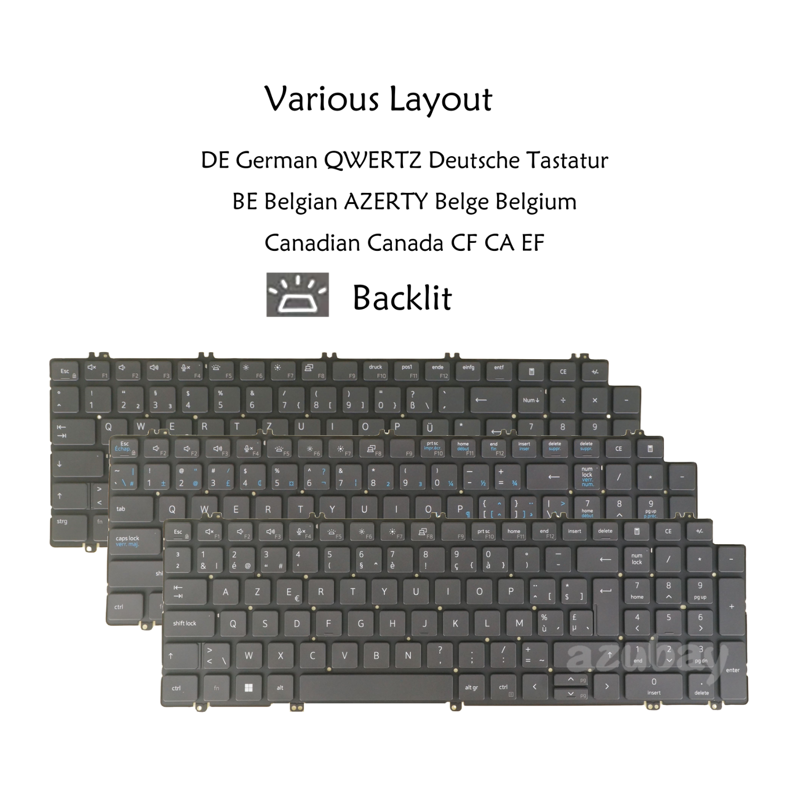 Laptop Keyboard for Dell Precision 3560 3561 3570 3571 3580 3581 ...
