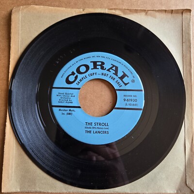 THE LANCERS The Stroll/Jo-Ann DJ PROMO 45 7" Record Vinyl Records | eBay