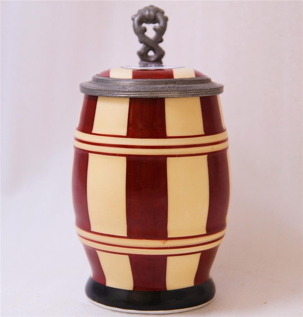 Antique German Porcelain Character Beer Stein Barrel/Keg Shape c.1870s ...