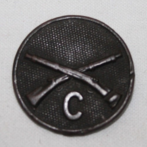 Pre World War II Crossed Rifles C Company Infantry Uniform Insignia | eBay