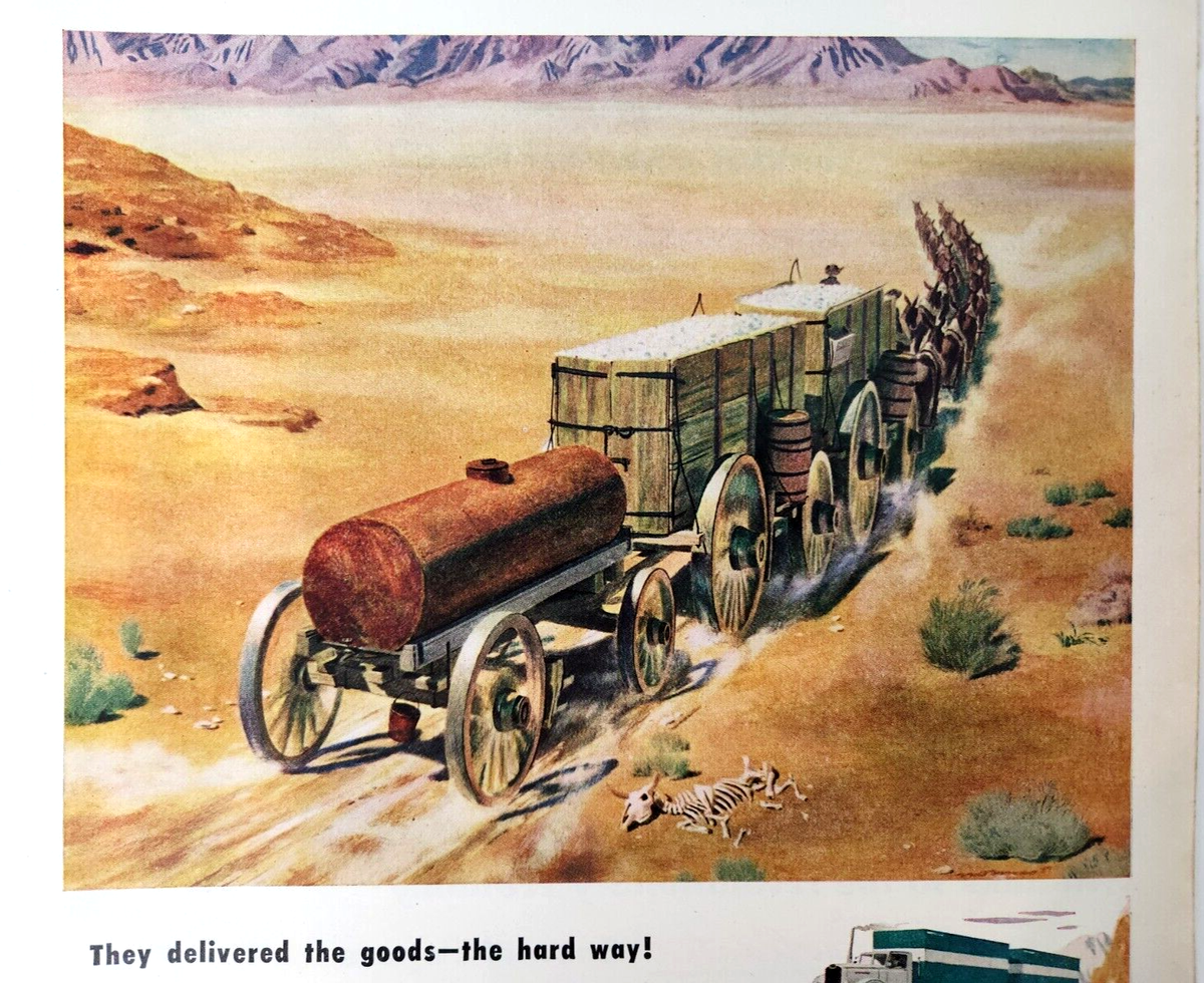 Mule Train Wagons Drawings Historic Photo : Twenty Mule Team Borax
