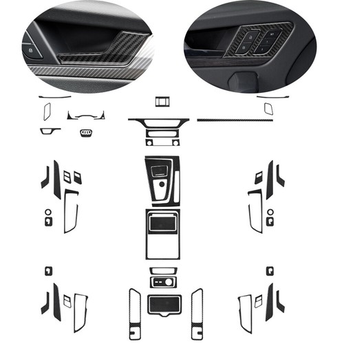 For Audi Q5 2021-2024 Full Set Frames Trim Sticker Decoration | eBay