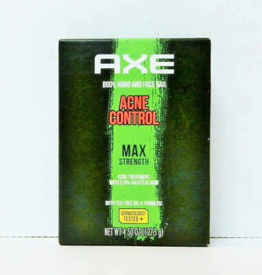 AXE Acne Control MAX STRENGTH BAR SOAP with Tea Tree Oil & Turmeric 4.5 ...