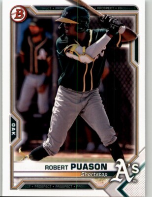 2021 Bowman Robert Puason Prospects #BP-45 Oakland Athletics | eBay