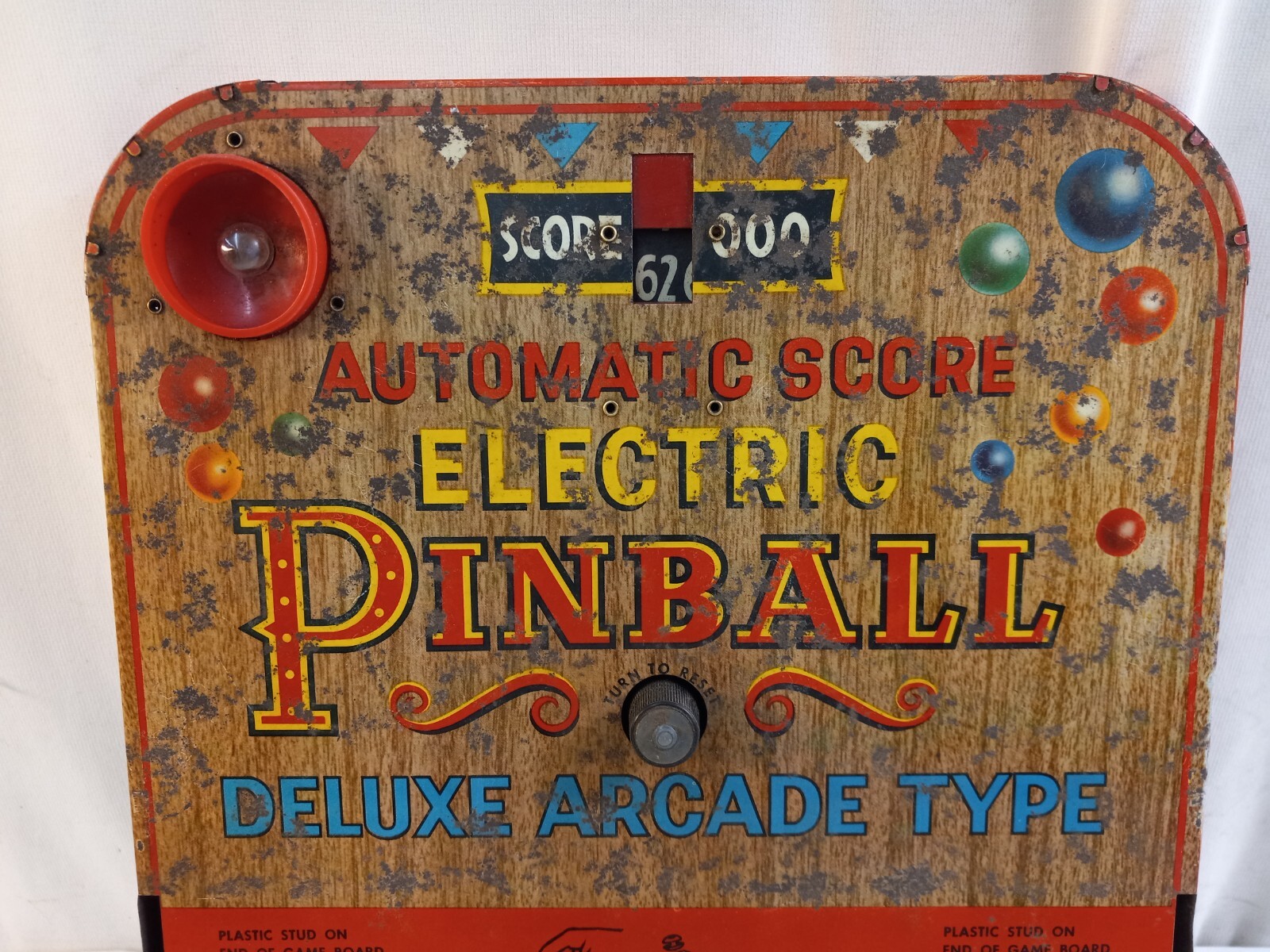 Vintage Automatic Score ELECTRIC PINBALL Delux Arcade Type SCOREBOARD ...