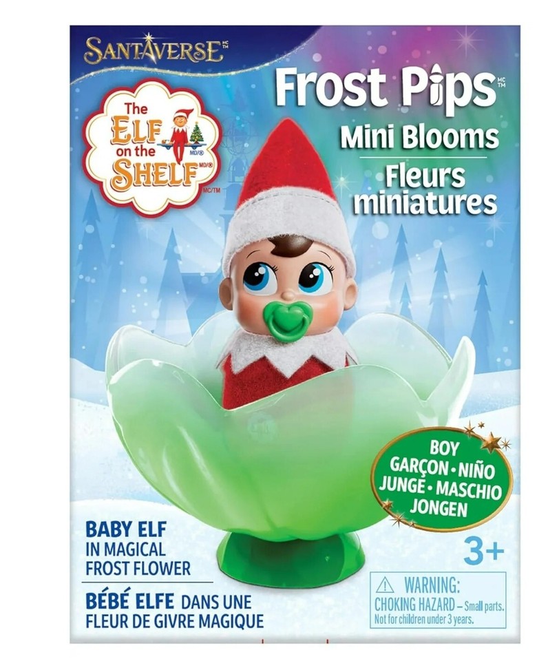 The Elf on the Shelf Frost Pips Mini Blooms Baby Girl Boy Elf Santas ...