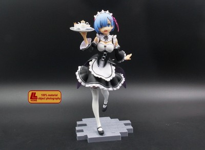 Anime Re apron dress Rem Tea tray cute girl PVC Action Figure Statue ...