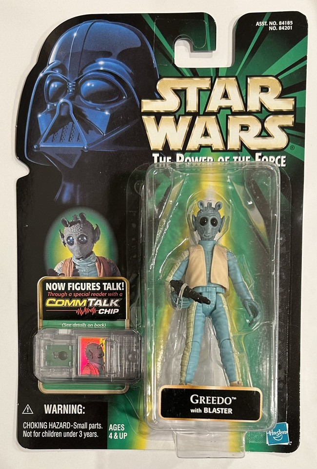 Star Wars POTF2 SCARCE Commtech Greedo Yellow Knee pins rare better ...