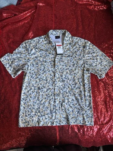 Jordan Essentials Button Up Shirt Mens L Tall Poolside Mesh Top FN4642 ...