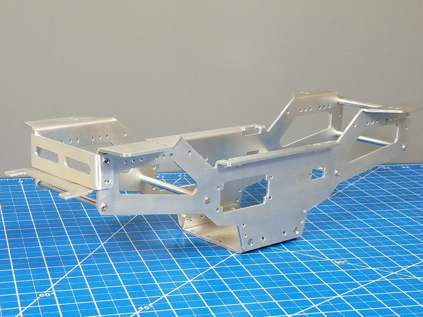 Custom Aluminium Chassis Deck Frame Tamiya R/C 1/10 Clodbuster Bullhead ...