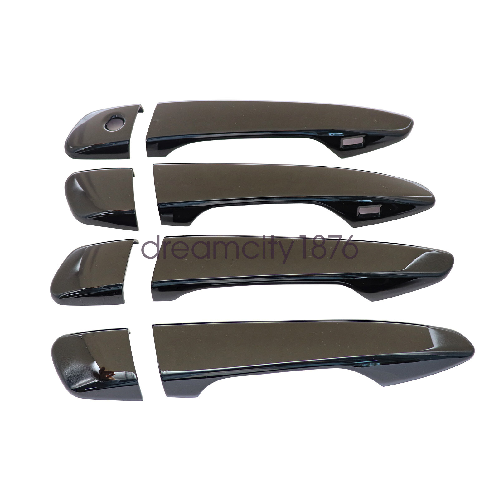 GLOSS BLACK DOOR HANDLE COVERS W/2 SMT KH new for LEXUS IS GS 2014-2020 ...