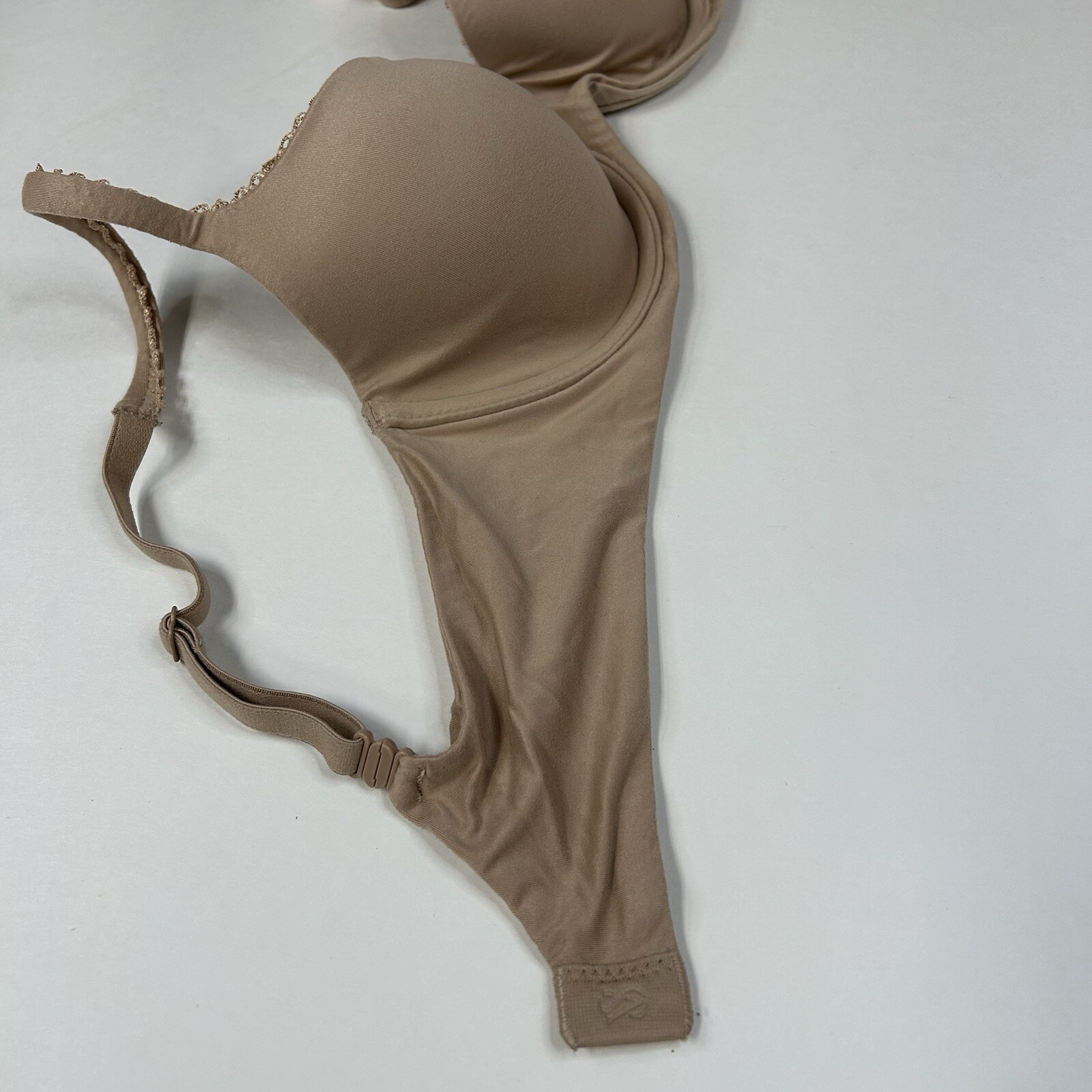 Body By Victorias Secret 32C Lined Demi Bra Solid Beige Underwire #3391 ...