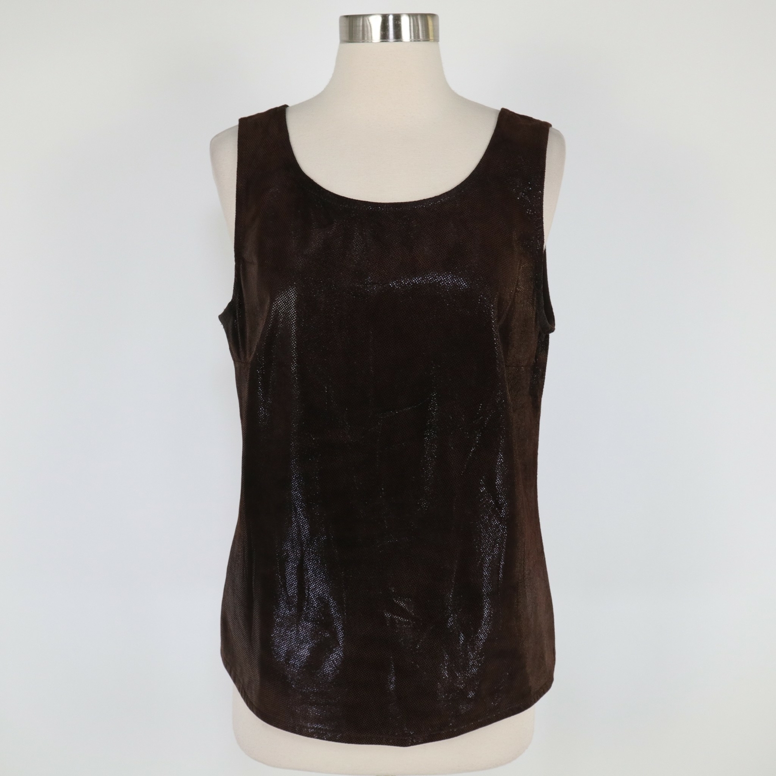 Double D Ranch Tank Top Suede Leather Womens M Medium… - Gem