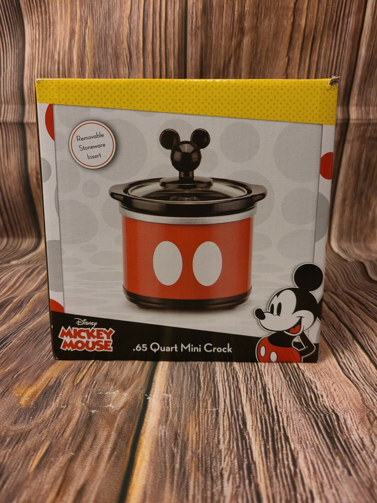 Disney Mickey Mouse .65 QT Mini Crock Slow Cooker Stoneware NEW NIB | eBay