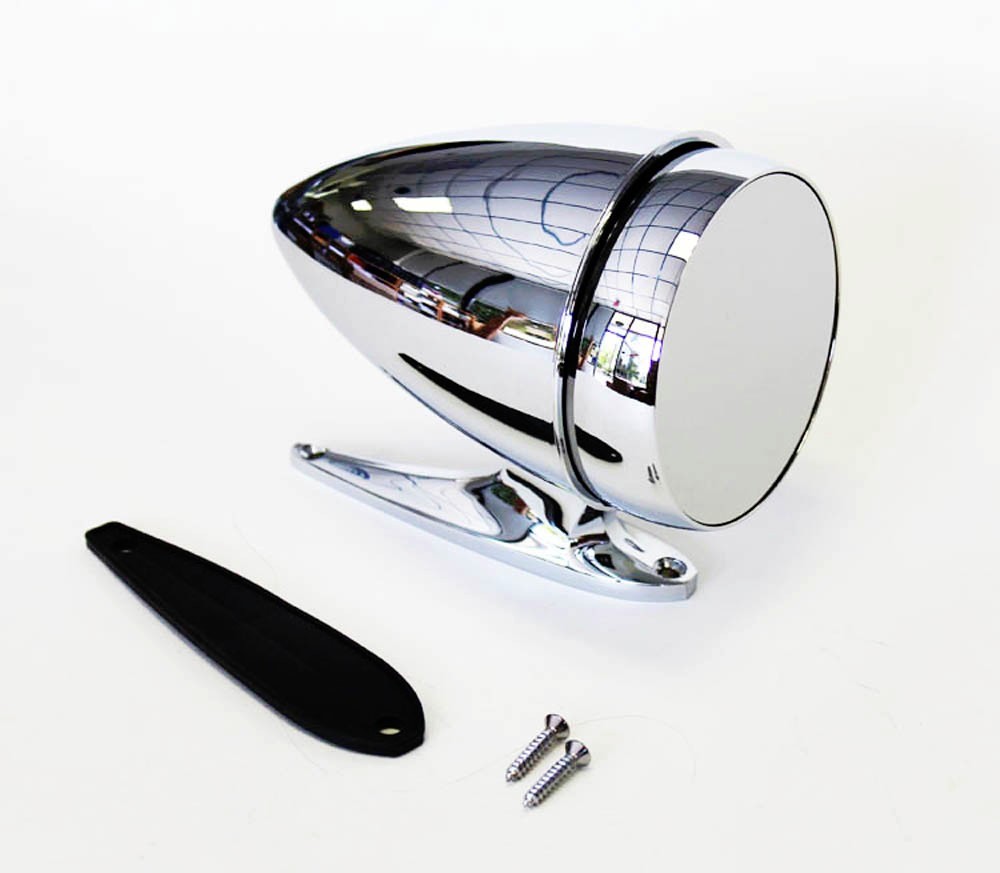NEW! Ford Mustang Shelby Bullet Style Chrome Mirror GT350 Cobra Tiger ...