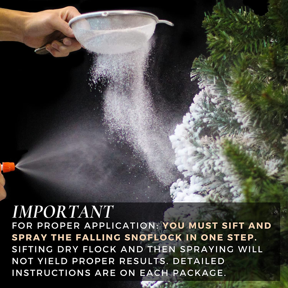 Snoflock the Original Premium Self-Adhesive Snow Flock Powder with ...