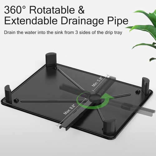 New-Dish Drying Rack, Space Saving & Durable, Rust-Proof Large 2 Tier ...