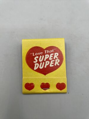 Vintage Super Duper Grocery Store Super Market Matchbook Advertising ...