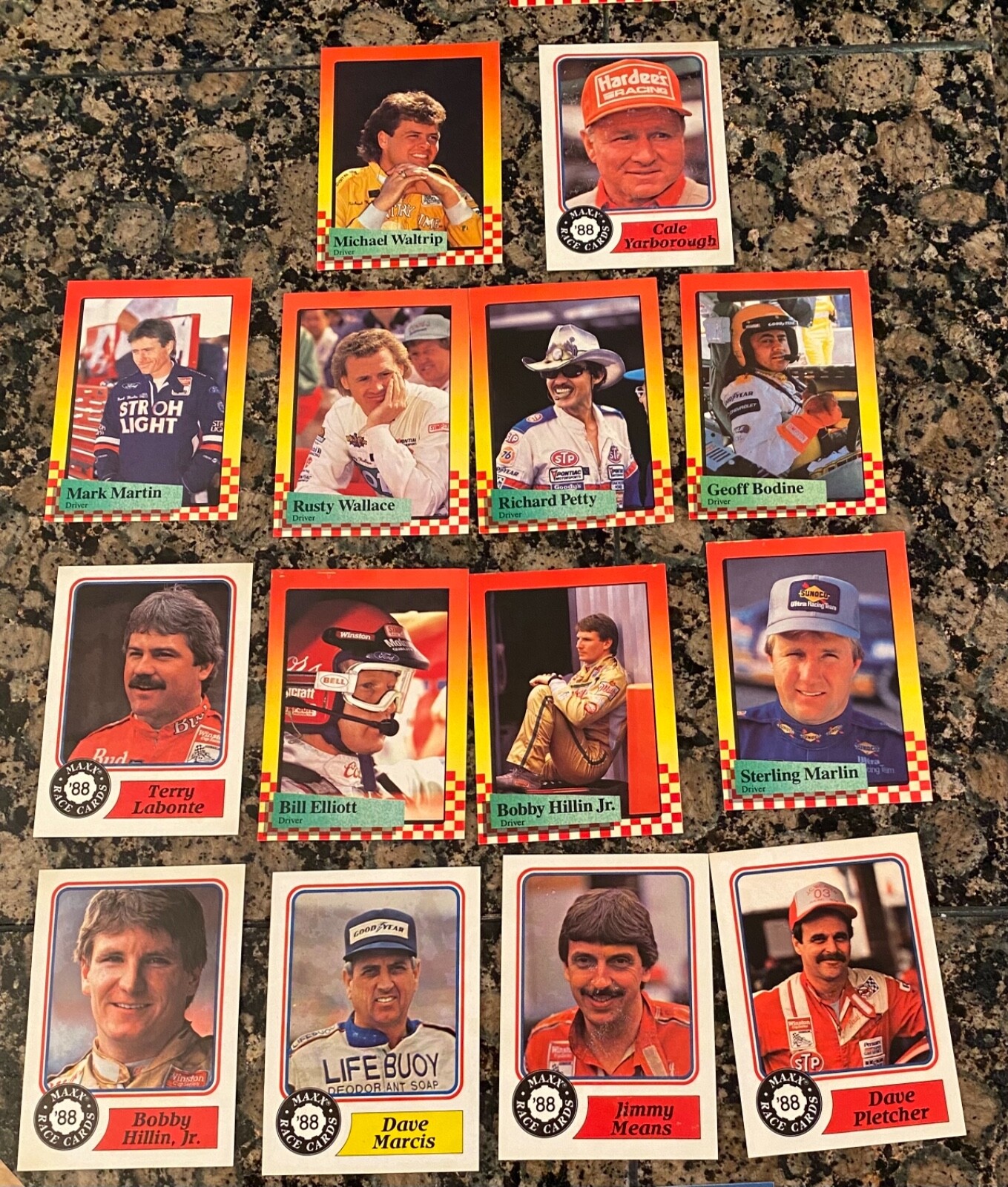 1988 Maxx nascar cards Rare, Set of 74 includes Earnhardt, Petty, and ...