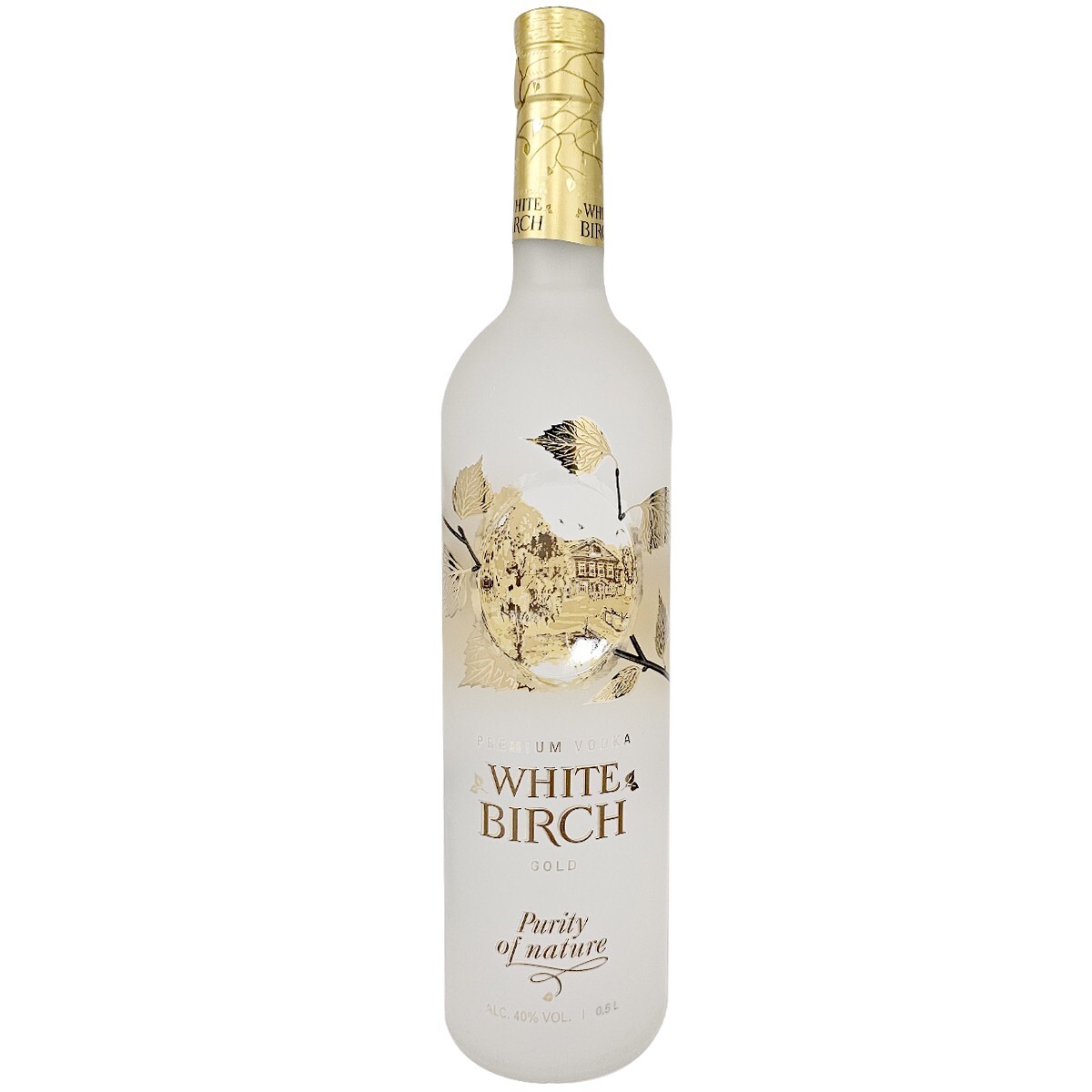 White Birch GOLD Wodka, 40% vol. 4 x 0,5 l, Premium Wodka in besonderer ...