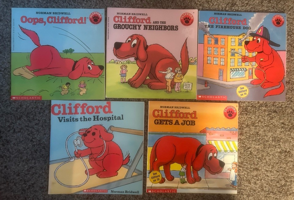 VINTAGE Clifford the Big Red Dog MEGA LOT of 25 Picture Books by Norman ...