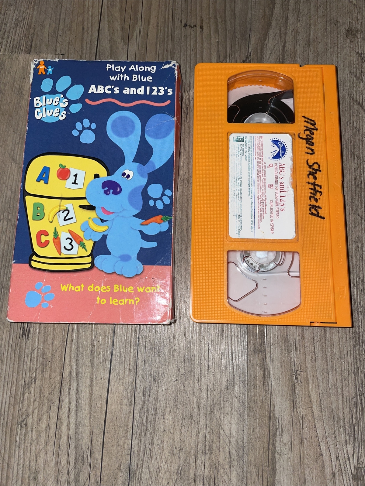 Vintage BLUE'S CLUES ABC's and 123's VHS | Grelly USA