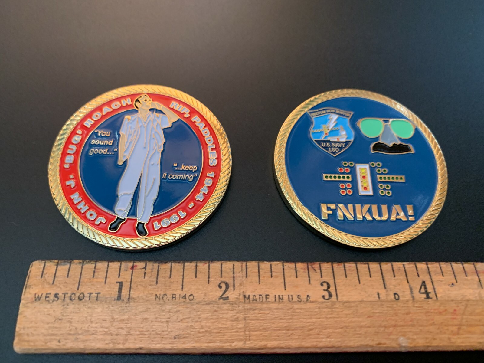 John "Bug" Roach Commemorative Challenge Coin - Famed Navy LSO - FREE ...