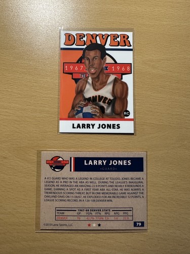2019 Lana Sports 1967-68 ABA - #79 Larry Jones for sale online | eBay