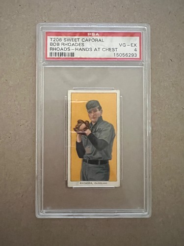 1909-11 T206 Bob Rhoades - Hands at chest PSA 4 Sweet Caporal 350 | eBay