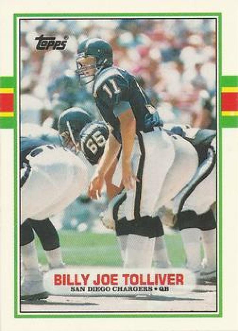 Billy Joe Tolliver 1989 Topps Traded #86T RC Chargers ID:19334 | eBay