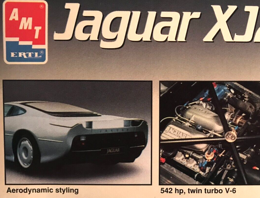 Vintage AMT ERTL Jaguar XJ220 Sports Car Model 8608 1993 Open Box 100% ...