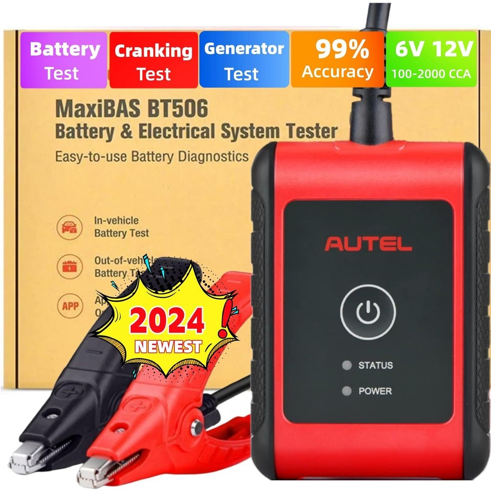 Autel MaxiBAS BT506 BT508 BT608 BT609 Battery Systems Diagnostic ...