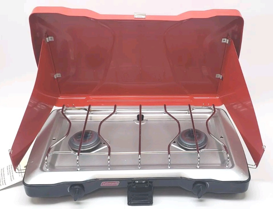 Coleman Two Burner Propane Camping Stove 5461 Series 11k BTU Per Burner ...